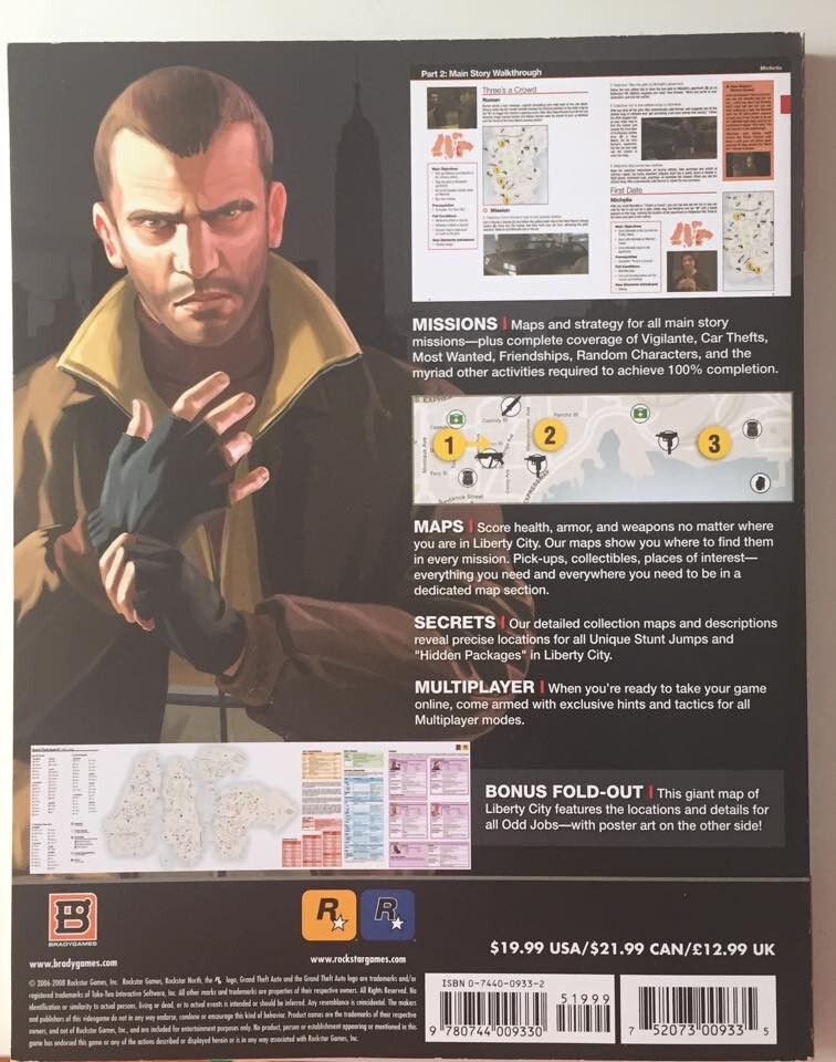 BradyGames Grand Theft Auto IV Official Strategy Guide For XBOX 360 ...