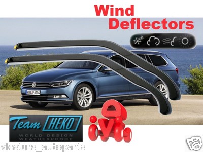 For VW PASSAT B8 2014 -> ESTATE / COMBI Wind deflectors 2.pc HEKO 31001 ...