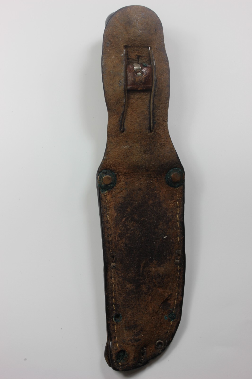 MARBLES Gladstone, MI USA Early 3 Line Logo WOODCRAFT Knife & Leather ...