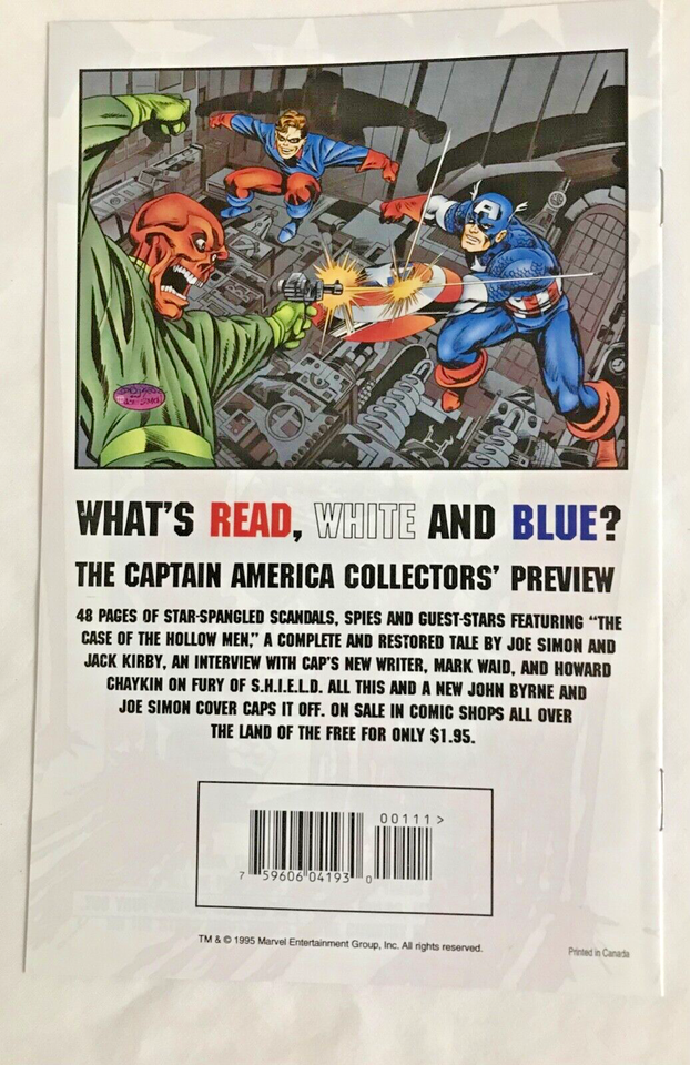 1995 Captain America Ashcan Edition Marvel Comics | eBay