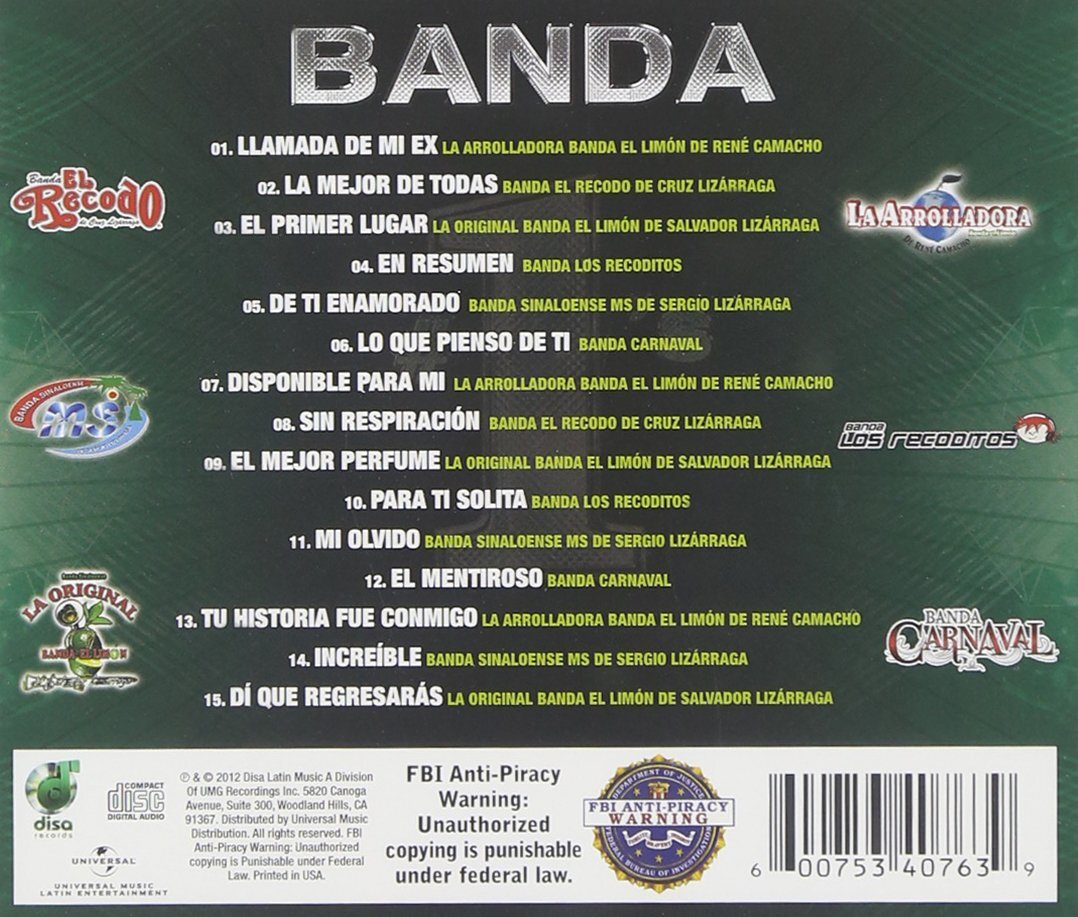 Various Artists Banda #1's 2012 (CD) 600753407639 | eBay