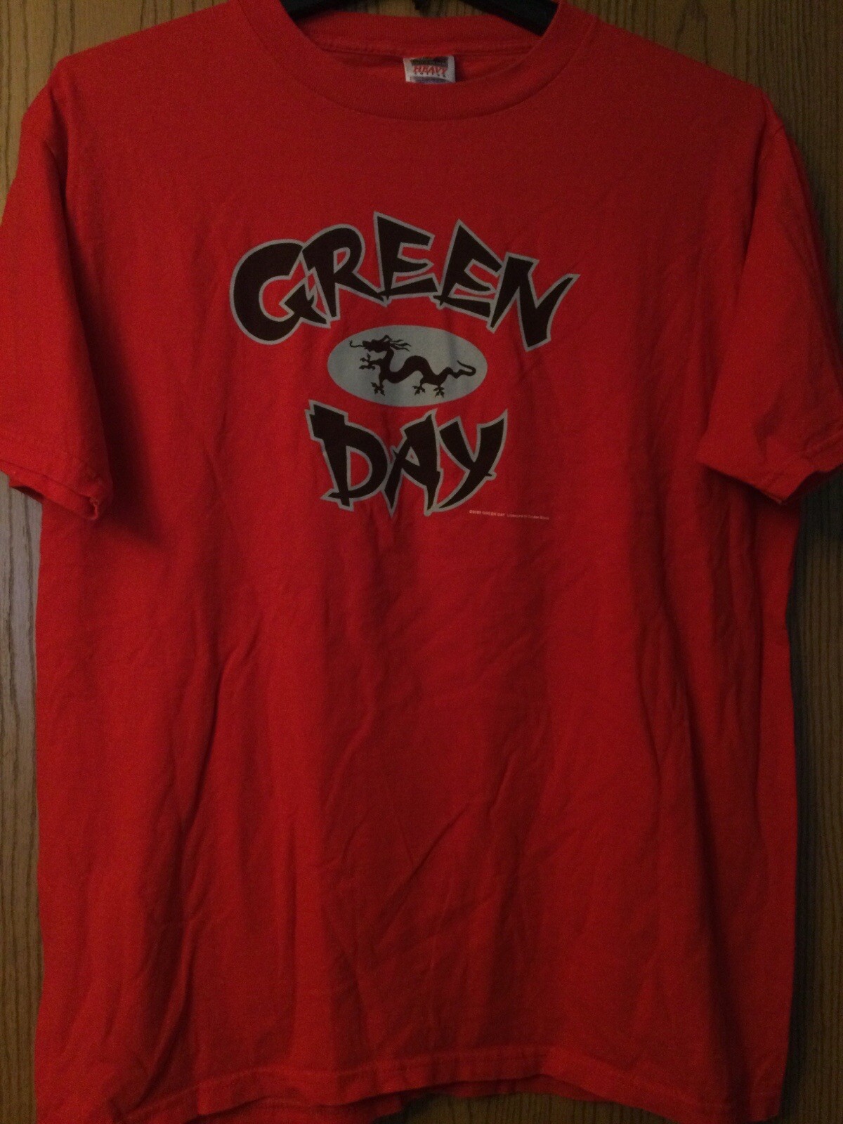 Green Day - 2000 Red Shirt - XL - Fruit Of The Loom - Gem