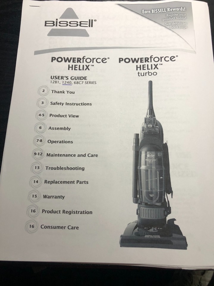 PowerForce Helix Bagless Upright Vacuum Cleaner 1240 Preowned | eBay