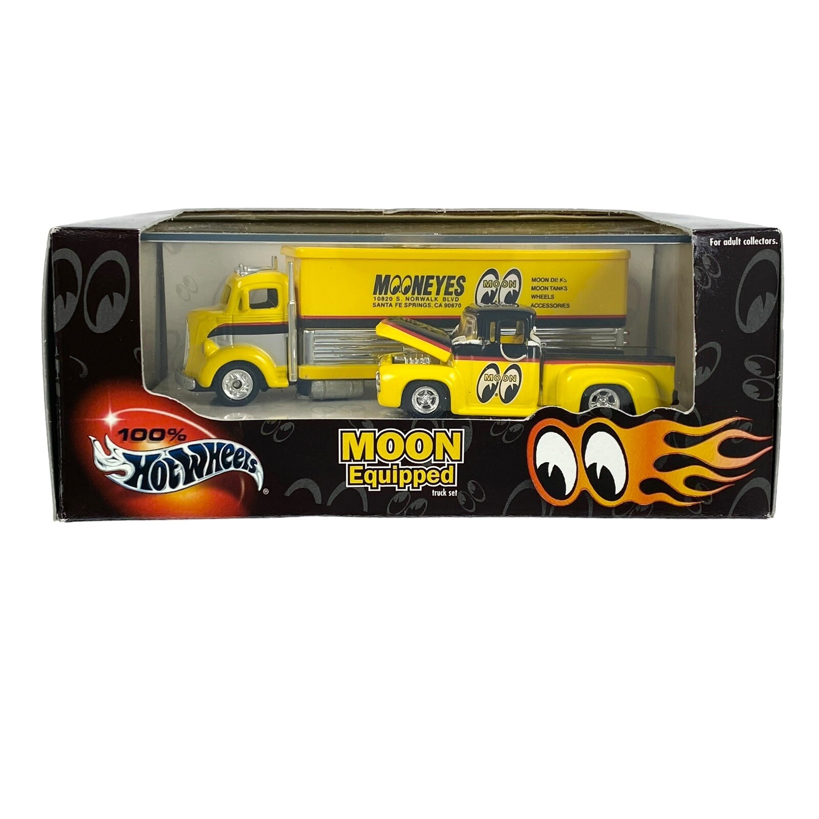 Hot Wheels 100% Moon Equipped Eyes Hot Rod Series 2 Car Collectors Set ...