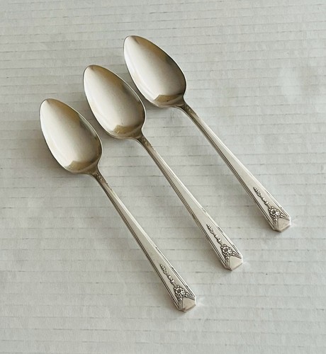 Oneida Community Plate 1940 Milady 3 Teaspoons Silverplate | eBay