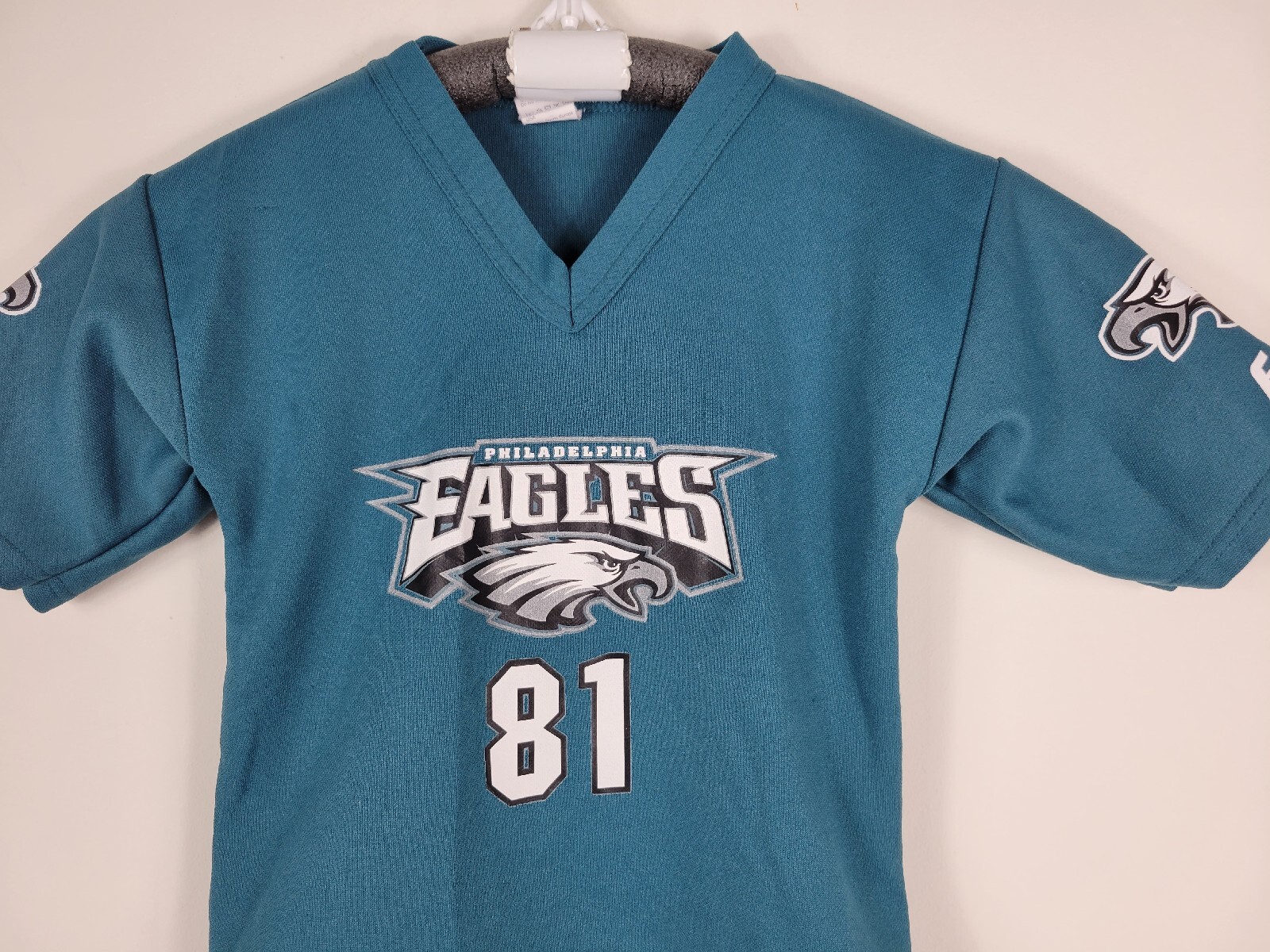 Philadelphia Eagles #81 NFL Vintage Franklin Football Jersey Child Size ...