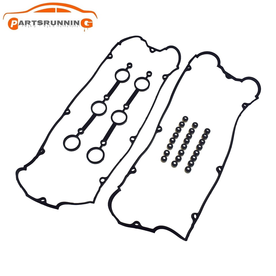 Valve Cover Gasket Set w/Valve Stem Seals For KIA SORENTO HYUNDAI SANTA ...