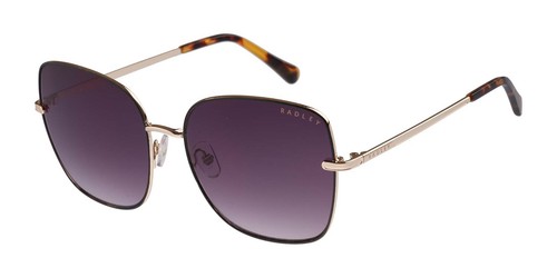 Occhiali Da Sole Radley Donna Rathbone RDS-6537 204 Nero Lucido/Oro ...