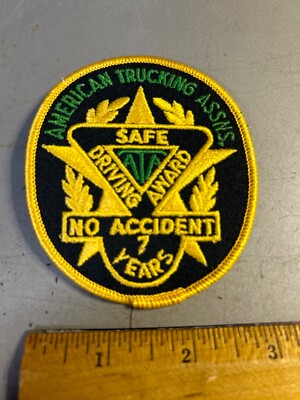 Vintage American Trucking Assns. 7 Years Safe Driving Patch | eBay