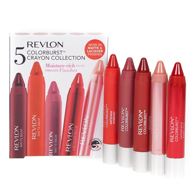 Revlon 5 Colorburst Crayon Collection Moisture Rich Matte Lacquer Lip ...