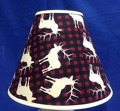 Elk Brown Check Lampshade Handmade Lamp Shade | eBay