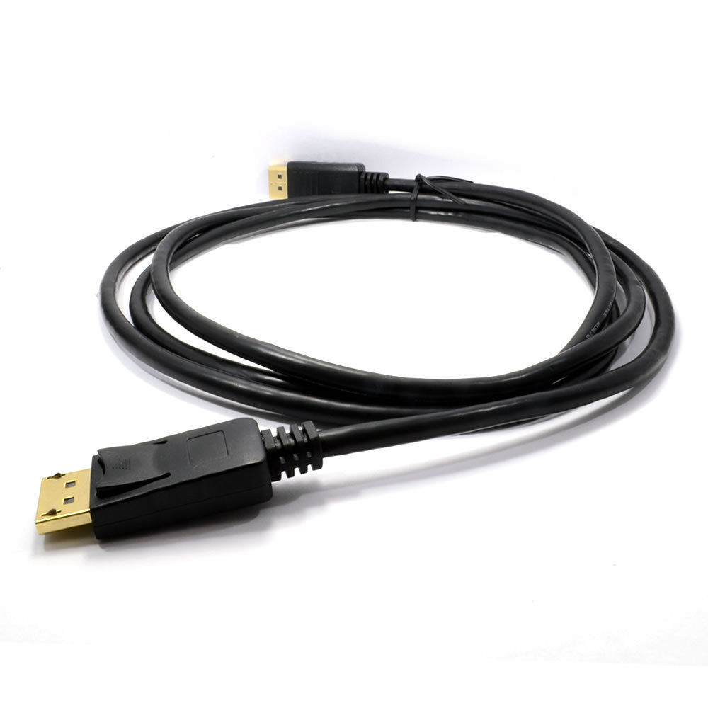 1m DisplayPort Cable Plug to Plug HD Display Port Monitor Lead Locking ...