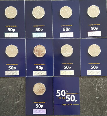 Select Your 2019 BU 50p Fifty Pence Coins – 50th Anniversary Guides ...