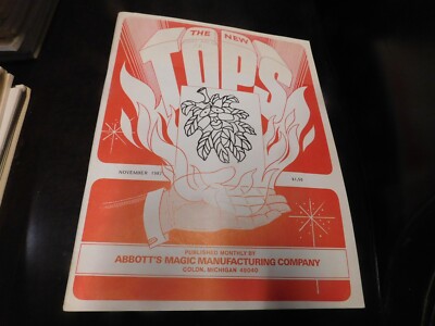 The New Tops Magazine Of Magic For Magicians 1987 November | eBay