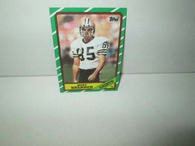 HOBY BRENNER 1986 Topps Card #342 USC NEW ORLEANS SAINTS TE Mint | eBay
