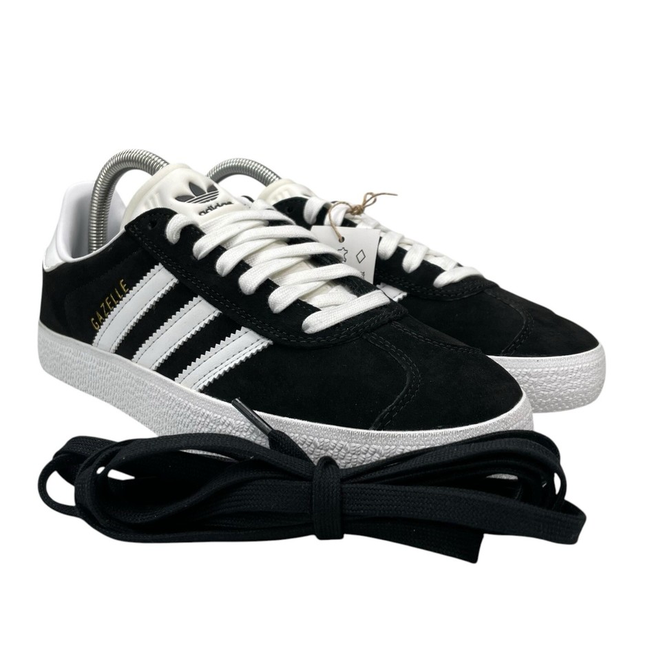 Adidas Gazelle Adv Core Black Cloud White Suede Shoes FX6563 Men's Sz 5 ...