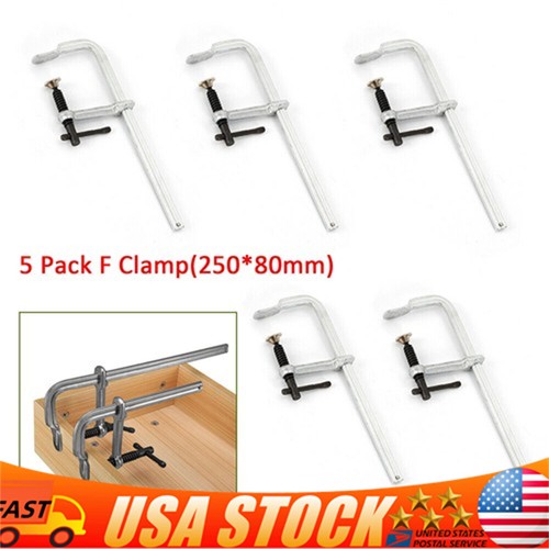 F Style Welding Clamps Heavy Duty Forged Solid Steel Clamp 500kg 5pcs ...