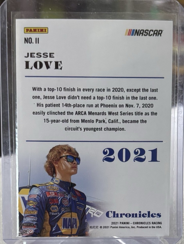 2021 Panini Chronicles Blue /199 Jesse Love #11 Rookie RC B1R1 | eBay