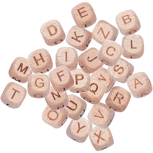 26 Pcs Diy Necklace Loose Beads Large Alphabet Creative Craft Letter ...