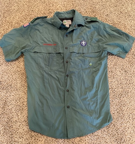 BSA Venturing Green Uniform Shirt Adult Size Small Boy Scouts Of ...