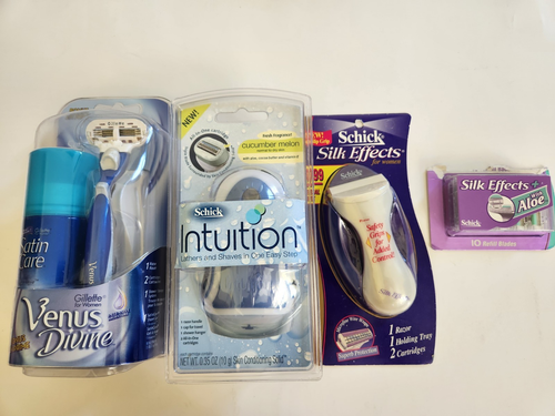 schick intuition women's electric razor, plus Schick silk effects razor ...