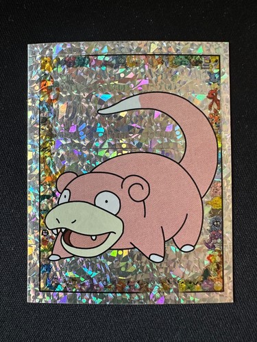 SLOWPOKE PRISM HOLO # S13 EXCELLENT - POKEMON MERLIN STICKERS SERIES 1 ...