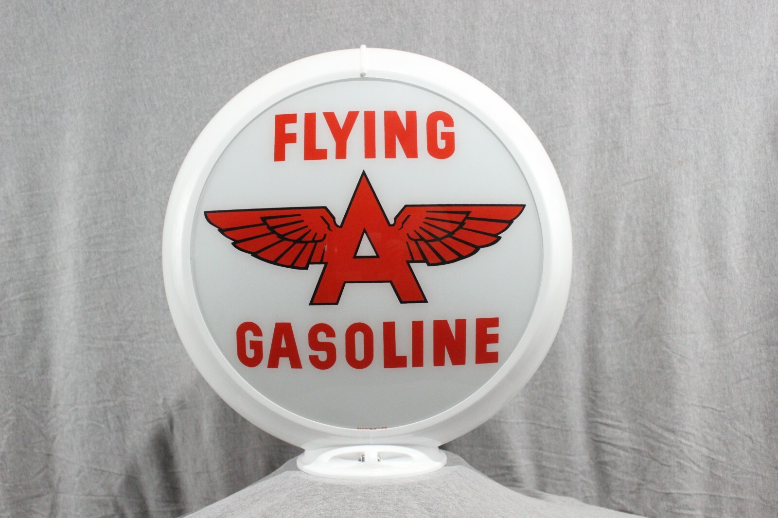 FLYING A GASOLINE (WHITE BACKGROUND) GAS PUMP GLOBE | eBay