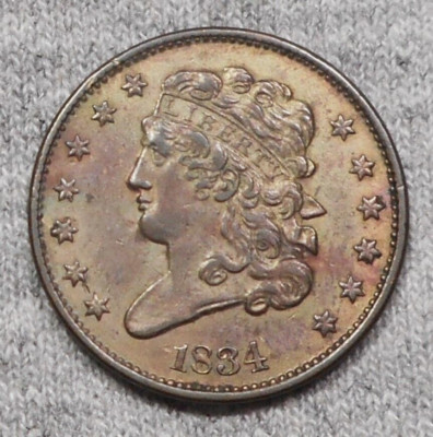 Nice 1834 Classic Head Half Cent | eBay
