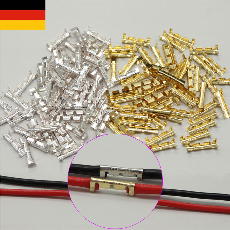 200/100 Stoßverbinder Kabelverbinder Crimpverbinder 0,5–1,5mm² Quetsch ...
