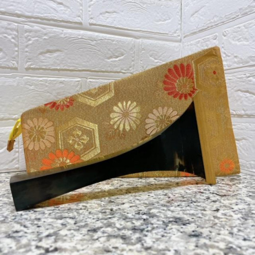 Shamisen plectrum, tortoise shell, buffalo stand | eBay