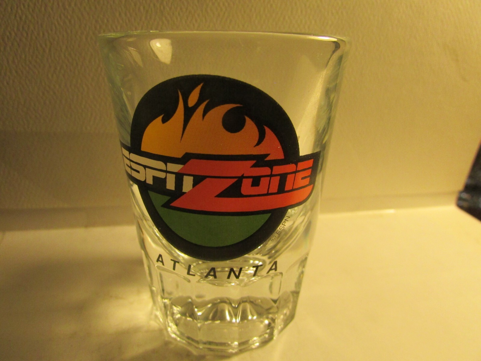 ESPN ZONE Atlanta - 3" / 2oz heavy Shot Glass - by libbey new | eBay