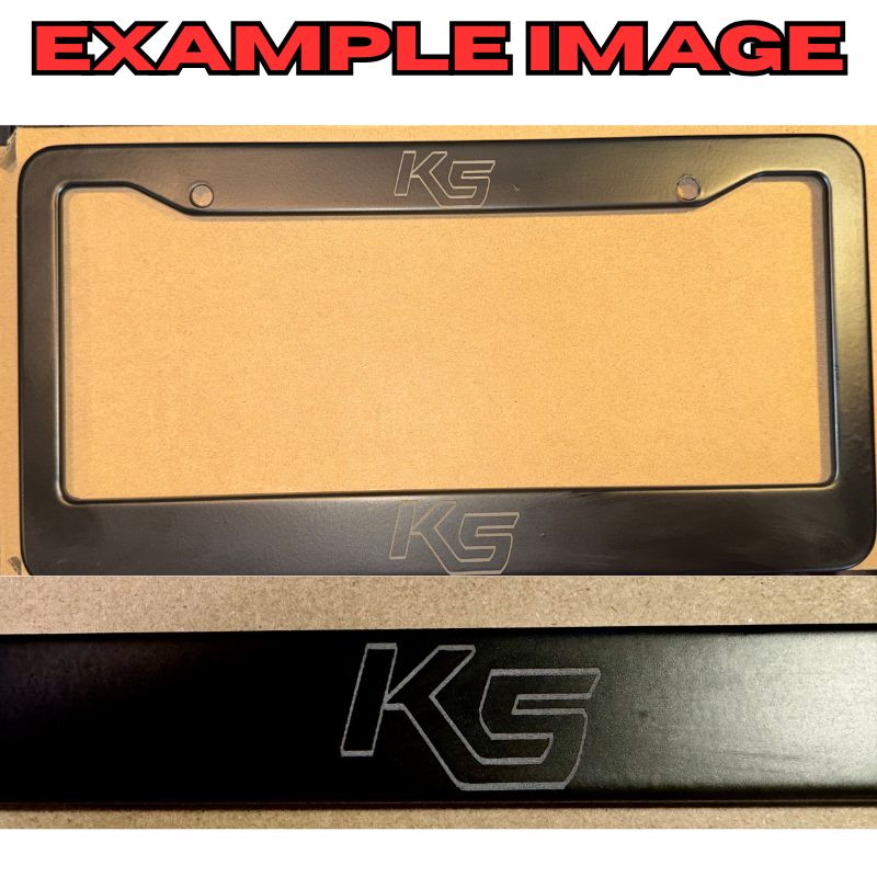 Engraved Black License Plate Frame - Ferrari 360 Spider Logo | eBay