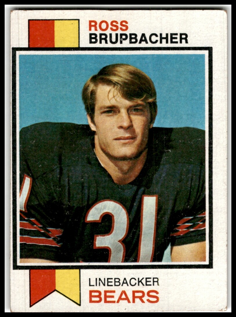 1973 Topps #87 Ross Brupbacher Chicago Bears Rookie | eBay