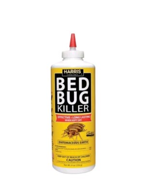 Harris Bed Bug Killer Effective Powder Diatomaceous Earth Long Lasting ...