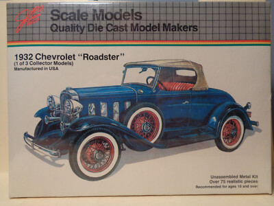 SCALE MODELS #4003 1/20TH 1932 CHEVROLET ROADSTER DIE CAST MODEL KIT ...