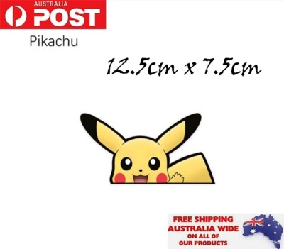 PVC Pokemon Anime Pikachu Sticker Vinyl Decal Window Ute Car Truck ...