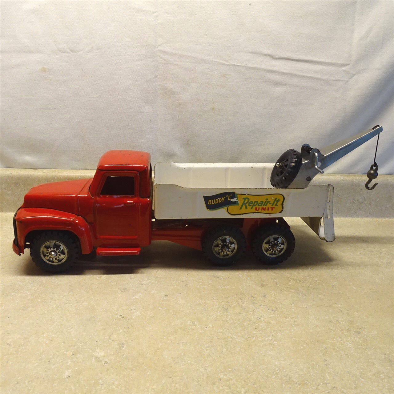 Vintage Buddy L "Repair It" Unit Tow Truck, Pressed Steel Toy, 21" | eBay