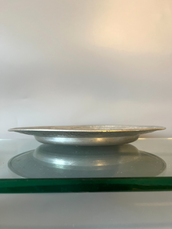 Vintage Persian Silver Primitive Hand Hammered Bird Motif Plate | eBay