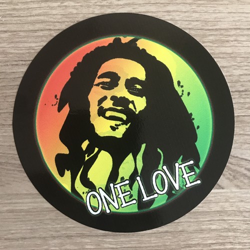 Bob Marley One Love 4" Wide Vinyl Sticker - BOGO | eBay