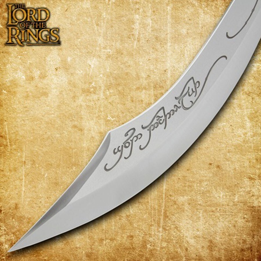 Lord of the Rings Elven Knife of Strider Elf Scimitar Aragorn Dagger ...