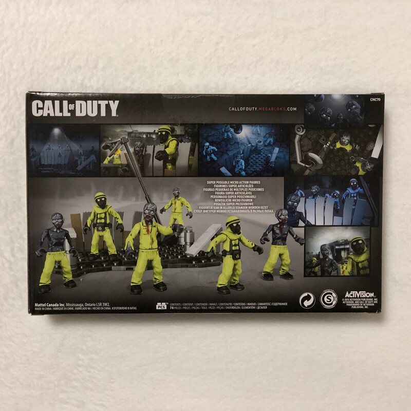 Mega Bloks Construx Call of Duty CNC70 Hazmat Zombies Mob *New Sealed ...