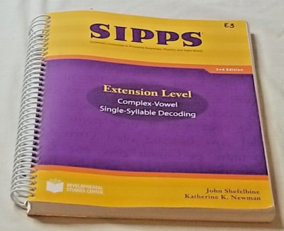 SIPPS Extension Level Complex Vowel Single Syllable Decoding 2nd ...
