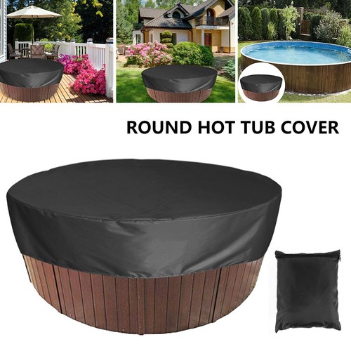 210 x 30cm Portable Waterproof Round Pool Cover Anti UV Elastic Outdoor ...