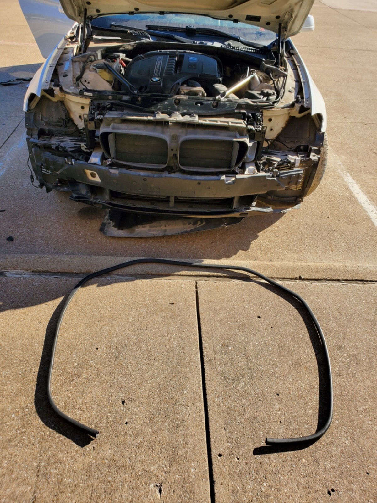 2011-2016 BMW 528i 550i 535i f10 Engine Bay Trim Weather Strip Rubber ...