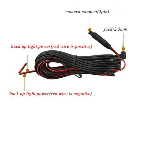 4-Pin Plug 2.5mm Rear View Camera Waterproof Suitable For Car Recorders ...