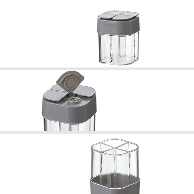 4 In 1 Spice Containers, Multi-Spice Dispenser, Portable Travel ...