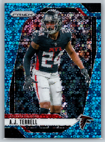 AJ Terrell 2024 Panini Prizm No Huddle Blue /99 #15 Atlanta Falcons | eBay