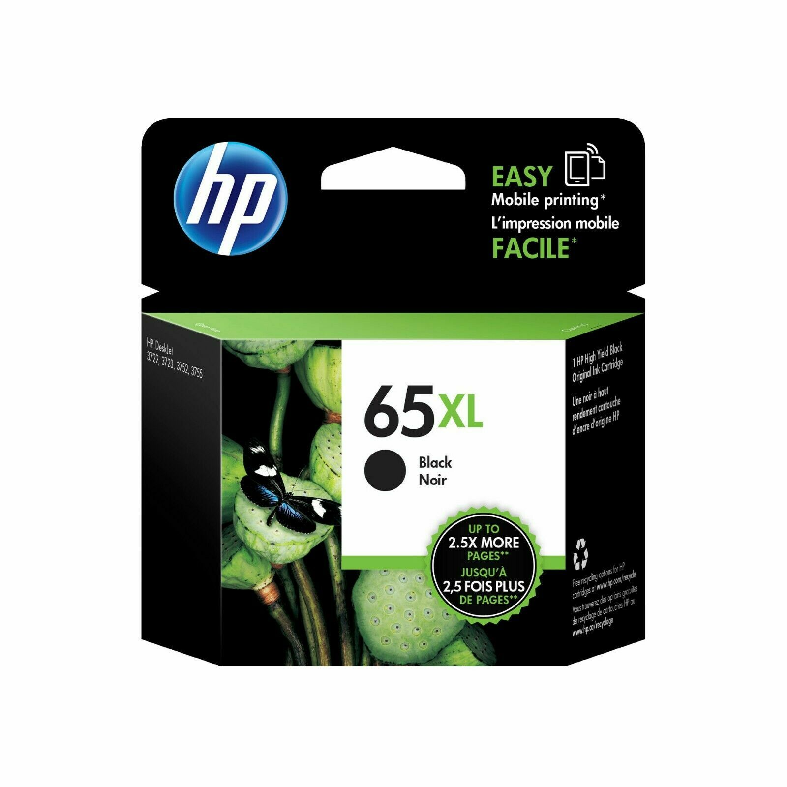Genuine Original HP 65XL Ink For Deskjet 2620/3720/ENVY5020/5030/AMP120 ...