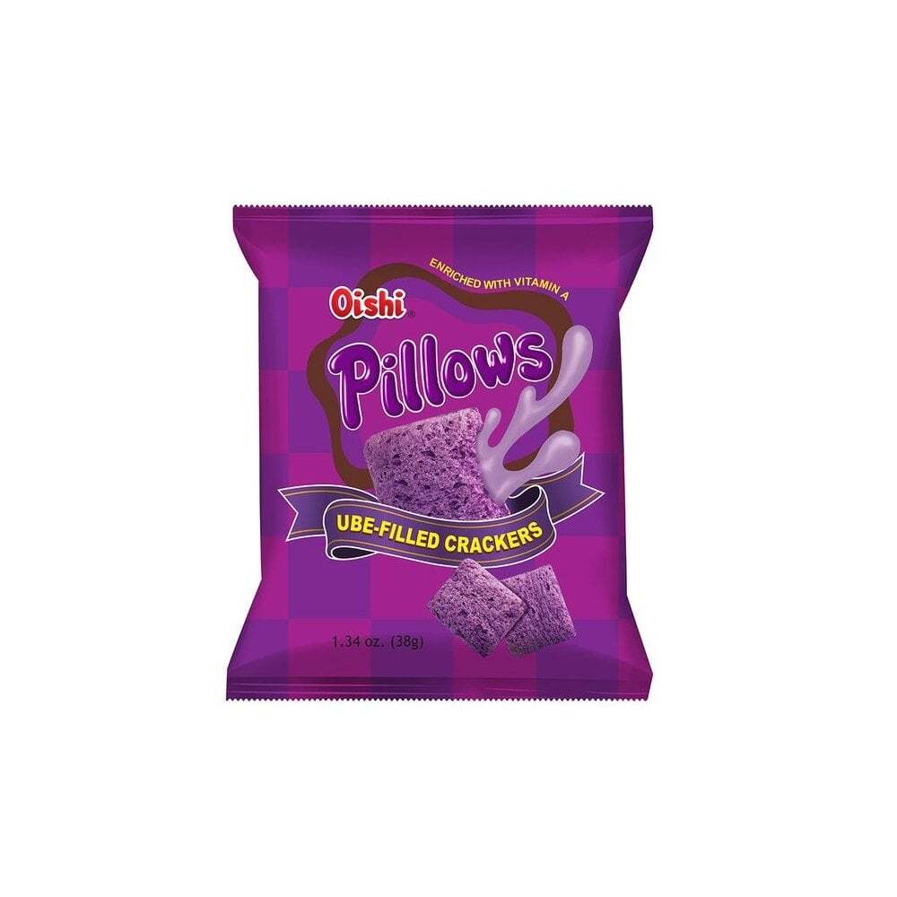 Oishi Pillows Ube-Filled Crackers 38g | eBay