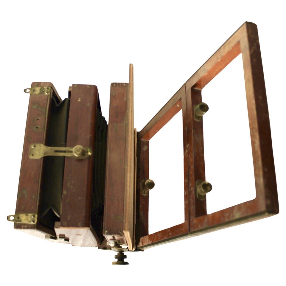 Vintage Antique 1800s Seneca View Box Camera Wood & Brass 16x9" for ...